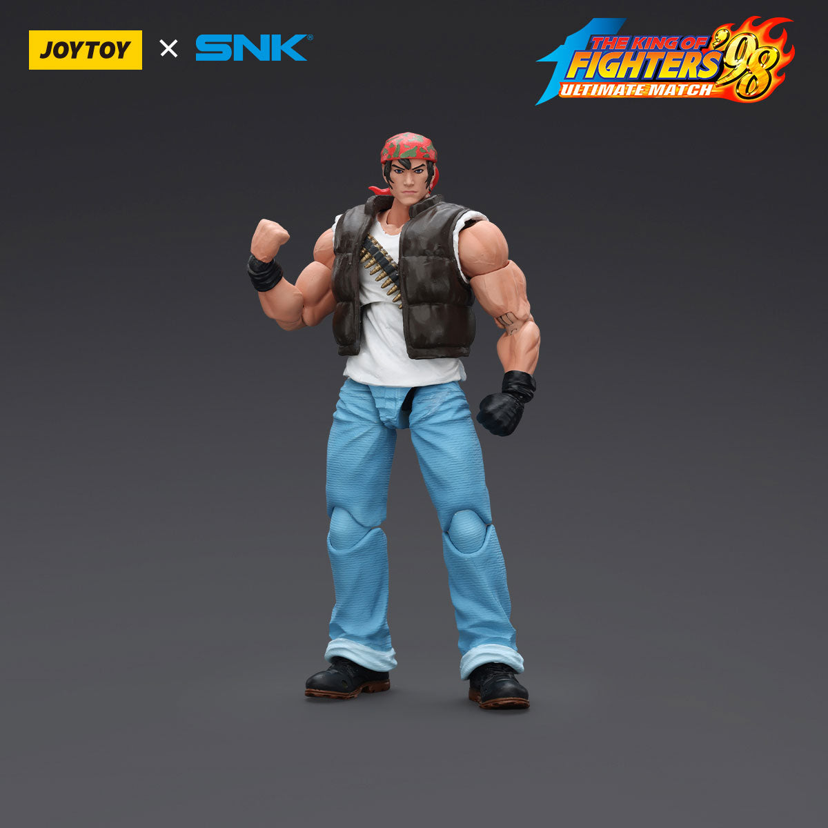 616toys®流動在庫・JOYTOY 暗源 SNK 格鬥天王98UM 怒隊 拉爾夫 瓊斯 1/18 可動
